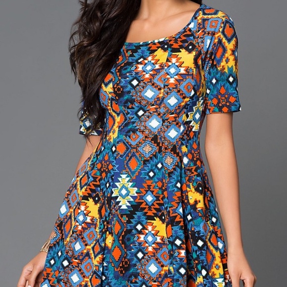City Triangles | Dresses | City Triangles Short Print Dress Small ...